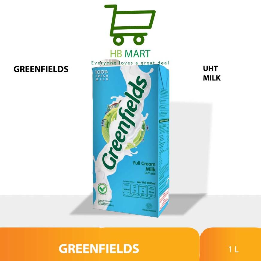 Jual TREND MONTH GREEN FIELDS UHT FULL CREAM MILK 1000ML / [ SUSU UHT ] GREENFIELDS 1 LITER FULL ...