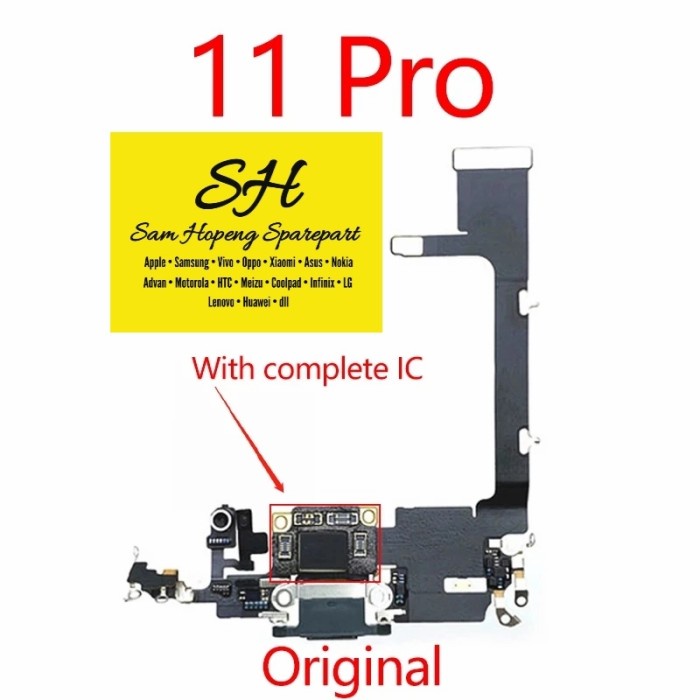 Jual IPHONE 11 PRO FLEXIBLE FLEKSIBEL CONNECTOR CHARGER CAS ORIGINAL ...