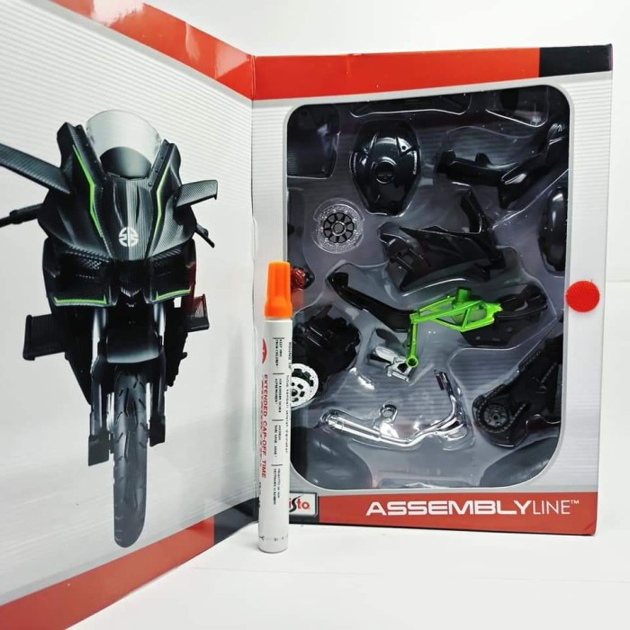 Jual PROMO!!! MAINAN DIECAST ASSEMBLY LINE MAISTO KAWASAKI NINJA H2R SKALA 1:12 COCO TERMURAH ...