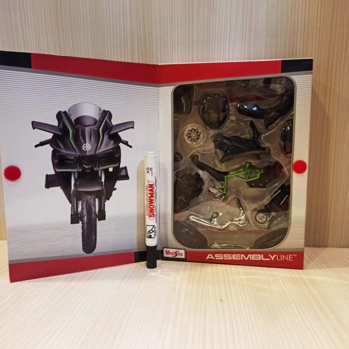 Jual HOT SALE!!! MAINAN DIECAST METAL MAISTO KAWASAKI NINJA H2R ASSEMBLY LINE MODEL KIT TERLARIS ...
