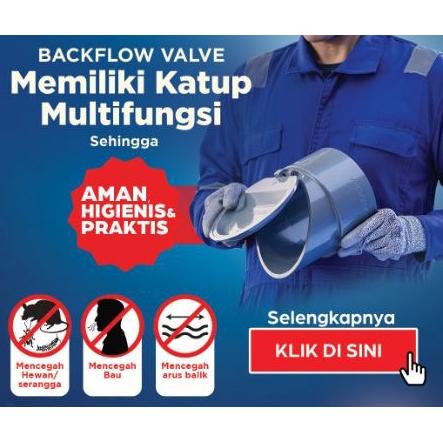 Jual Baru BARANG 3 tutup pipa anti banjir Backflow valve 3 inch rucika ...