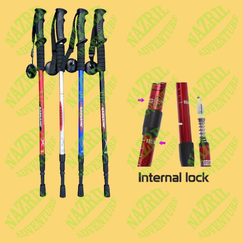 Jual Tongkat Treking Panjang 135cm Tracking Pole Track Pole Tongkat ...