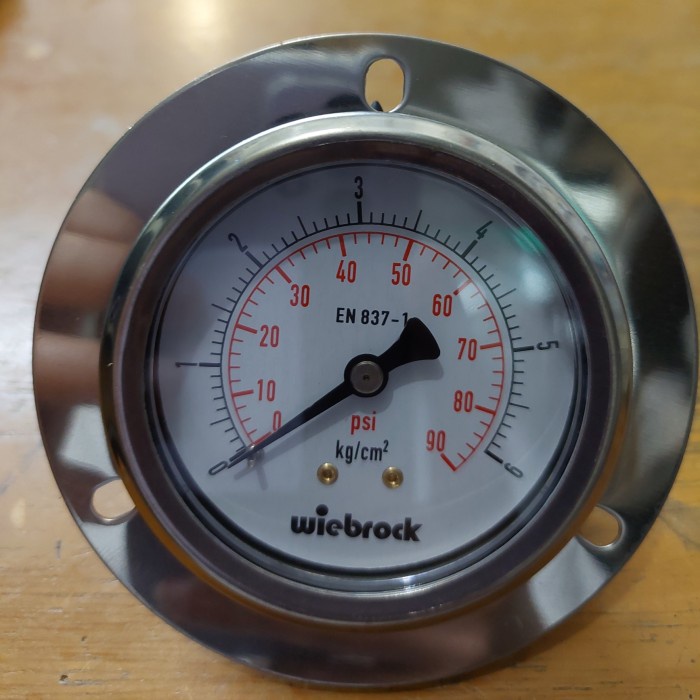 Jual Promo Pressure Gauge Wiebrock Manometer 6 Kg Bar 90 Psi Payung ...