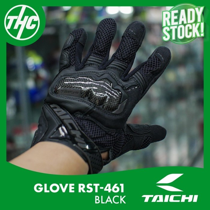 Jual RS TAICHI GLOVE RST-461 WRX AIR BLACK RST 461 SARUNG TANGAN MOTOR ...