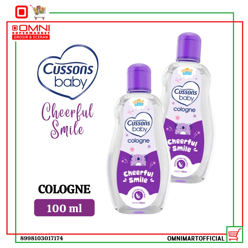 Jual Cussons Baby Cologne Cheerful Smile Minyak Wangi Bayi 100 Ml ...