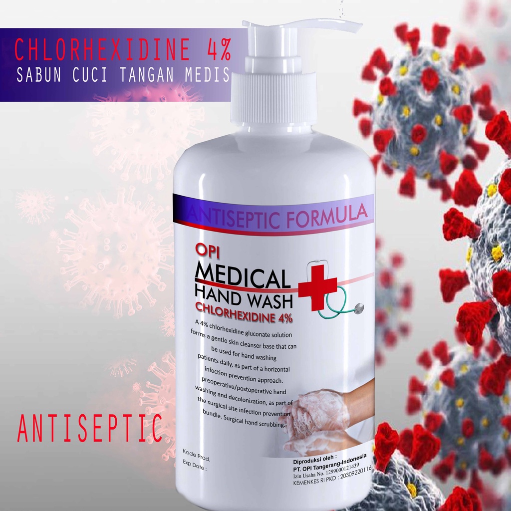 Jual Sabun Cuci tangan 1 Liter Medical hand soap Chlorhexidine ...