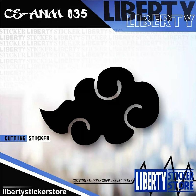 Jual Cutting Sticker Akatsuki Cloud | Cutting Stiker Akatsuki Cloud ...