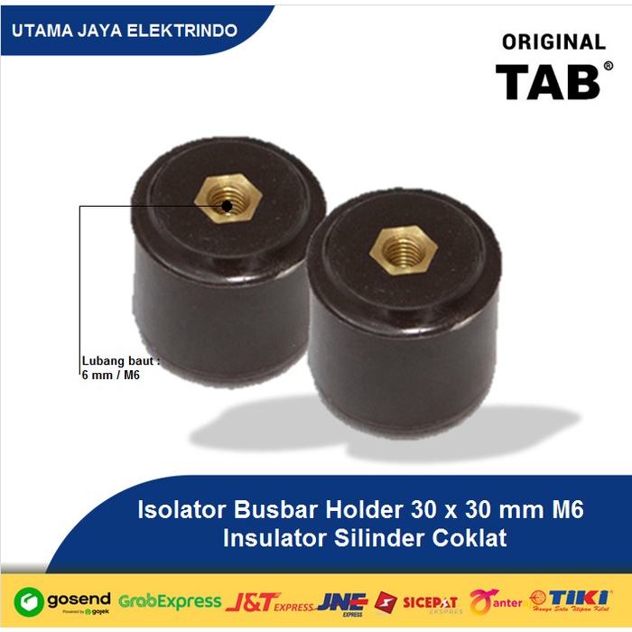 Jual isolator busbar 30x30 M6 Coklat - ORIGINAL | Shopee Indonesia