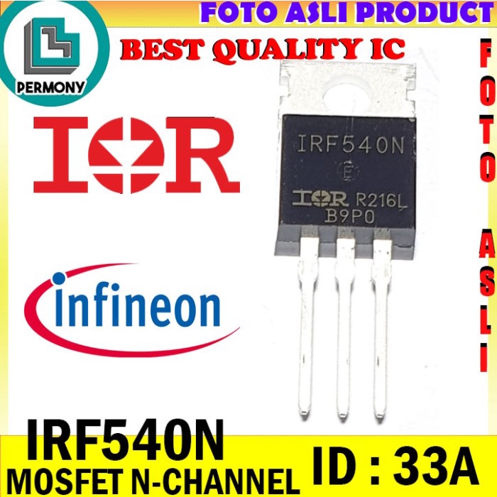 Jual IRF540 IRF540N N Channel Mosfet | Shopee Indonesia