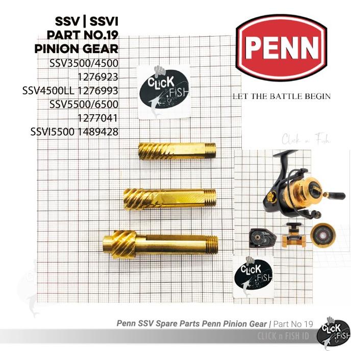 Jual Penn SSV Spare Part Main gear - 8 - ukuran | Shopee Indonesia