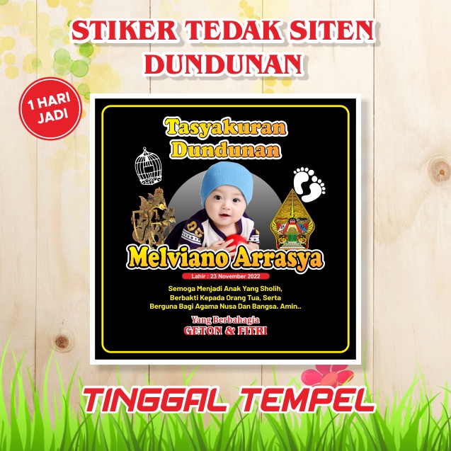 Jual STIKER TEDAK SITEN DUNDUNAN CROMO GLOSY | Shopee Indonesia