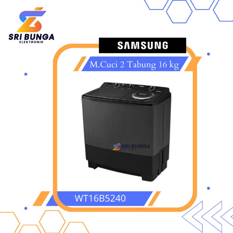 Jual SAMSUNG Mesin Cuci 2 Tabung WT16B5240 Twin Tub 16 kg WT16 | Shopee Indonesia