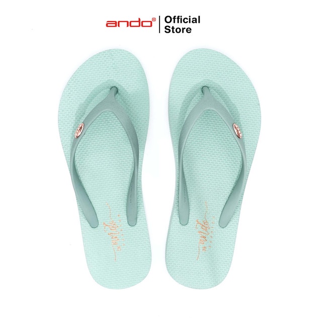 Jual Ando Official Sandal Jepit Diva Wanita Dewasa - Cameo Green ...