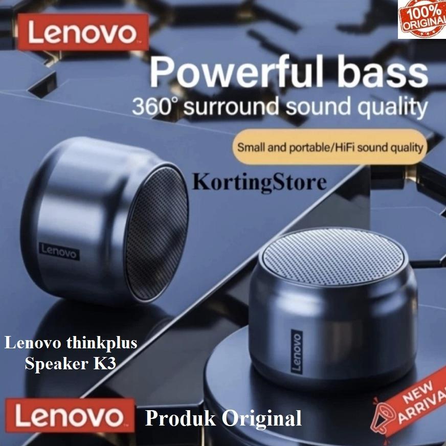 Jual Bagus Lenovo Thinkplus K3 Original Speaker Bluetooth Wireless Stereo Mini HiFi Portable ...