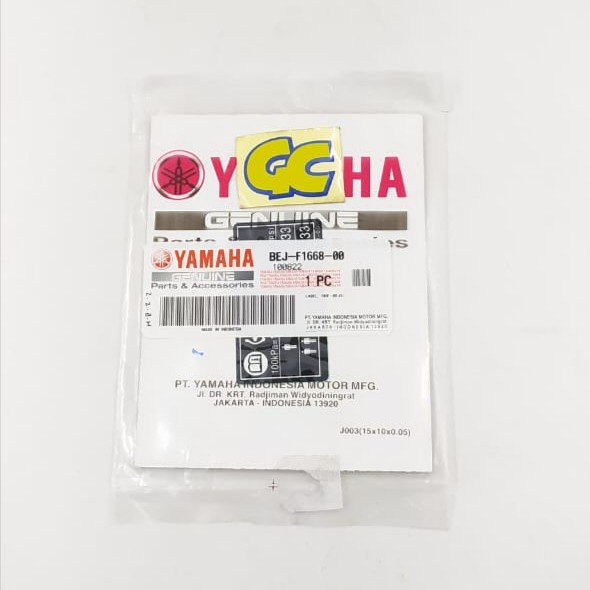 Jual Gerbang Cahaya Label Stiker Tekanan Ban Yamaha Fazzio Bej-F1668-00 ...
