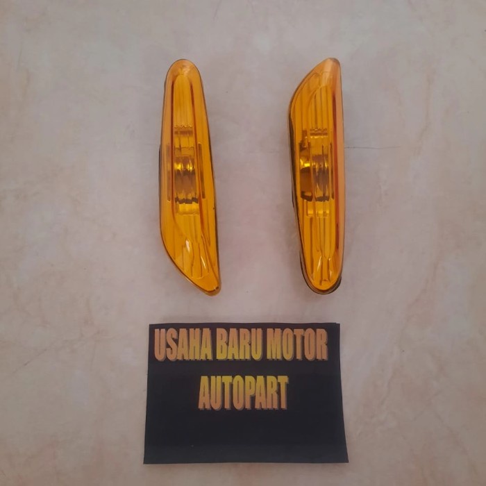 Jual lampu sen sein fender samping kuning set 2pc bmw e46 facelift ...