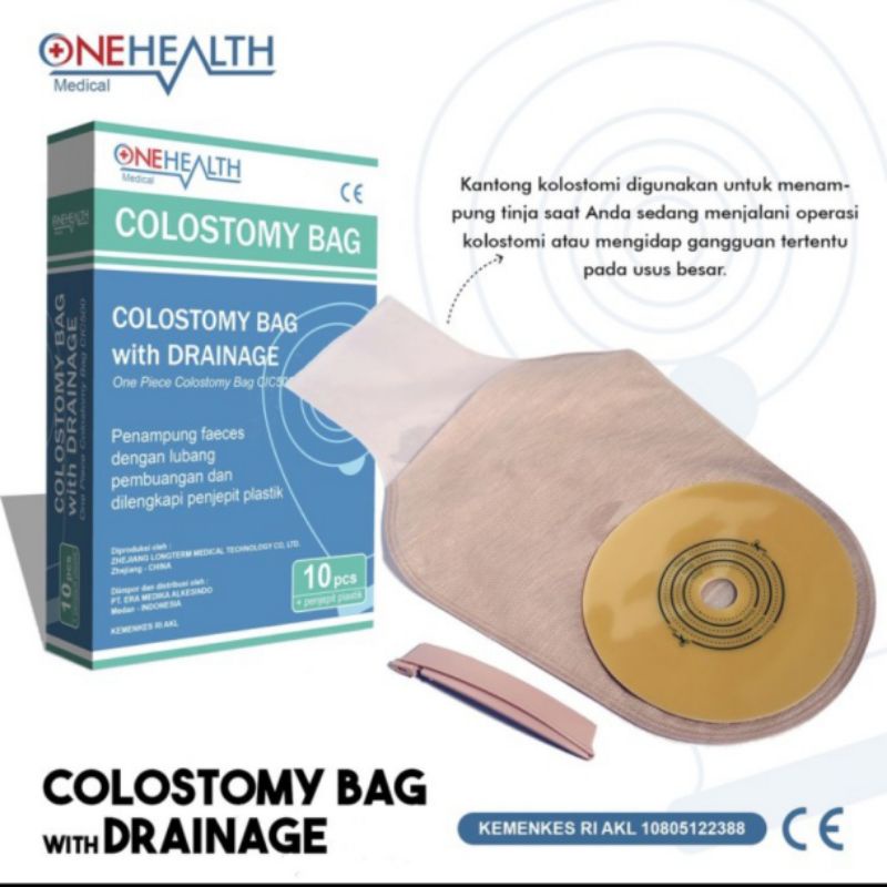 Jual Colostomy Bag With Drainage Onehealth / Kantong Kolostomi | Shopee ...