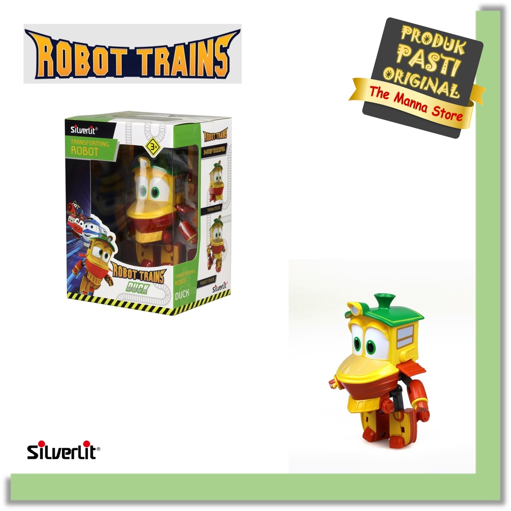 Jual SilverLit Robot Trains Transforming Robot Duck 4" Korean Toys ...