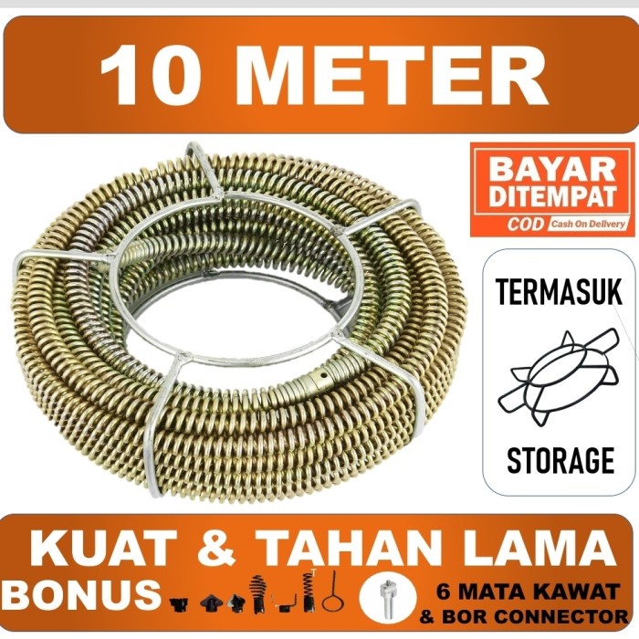 Jual Guid Kawat Spiral Mesin Pembersih Pipa Electric Ridgid Drain ...
