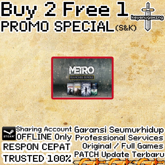 Jual Metro Redux Franchise Bundle PC FULL DLC - Buy 2 Get 1 GAME Original | Shopee Indonesia