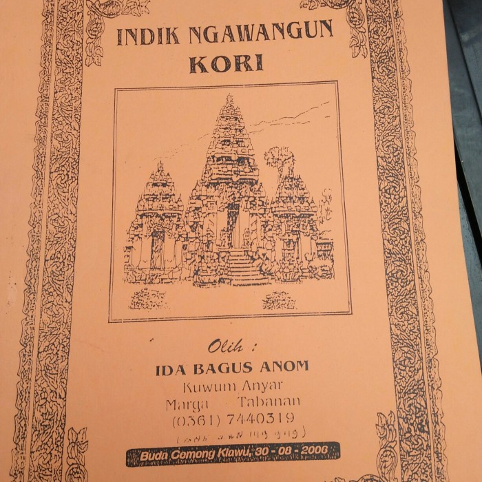 Jual _^_^_^] Buku indik ngewangun kori | Shopee Indonesia