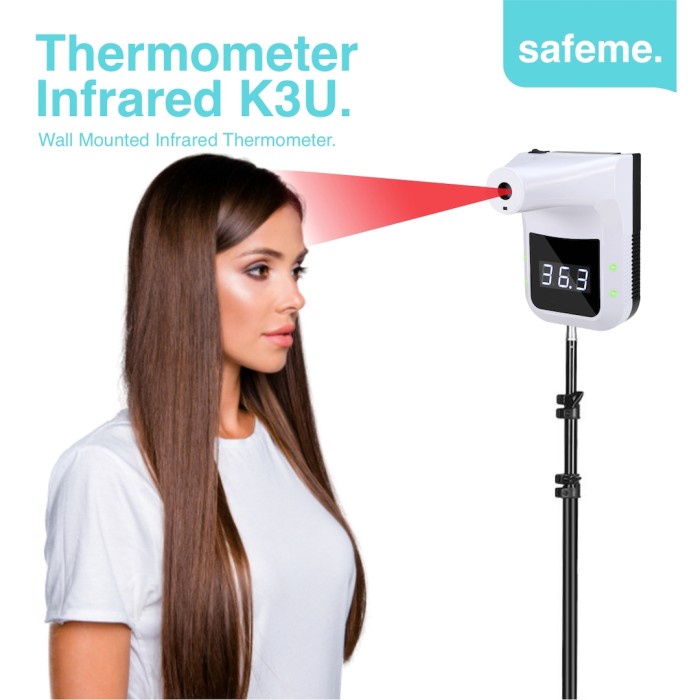 Jual Emmir Termometer Digital Infrared Dinding Ruangan Thermometer ...