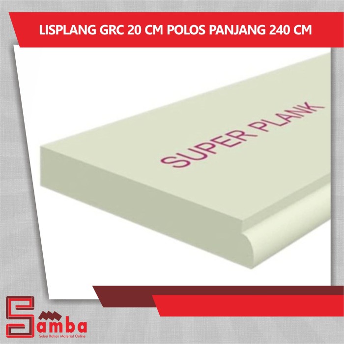 Jual LISPLANG GRC 20 CM POLOS PANJANG 240 CM | Shopee Indonesia