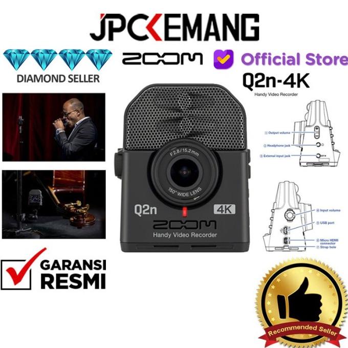 Jual Zoom Q2n 4K Handy Video Recorder Zoom Q2 N 4K Q2n4K GARANSI RESMI ...