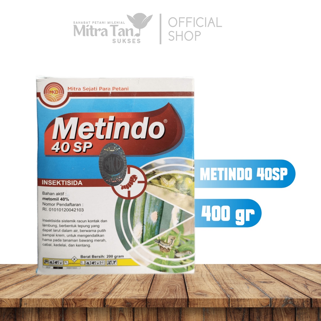 Jual Insektisida METINDO 40SP 400gr Obat Pembasmi Hama Ulat | Shopee ...