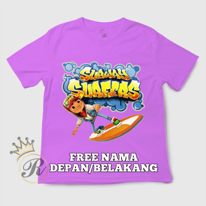 Jual Kaos Anak Custom Gambar Game Subway Surfers Baju Unisex Bahan ... Jual Kaos Anak Custom Gambar Game Subway Surfers Baju Unisex Bahan ...