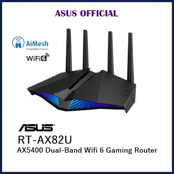 Jual ASUS RT-AX82U AX5400 WiFi 6 With AiMesh AX 5400 WIFI6 Wireless ...