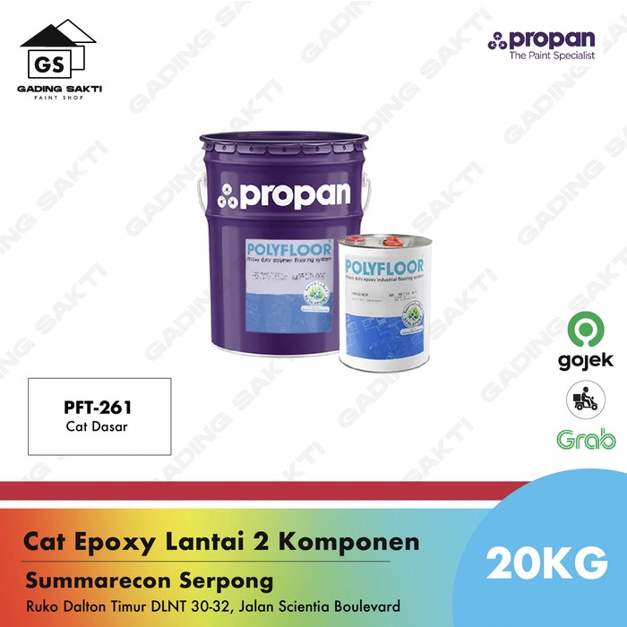 Jual Propan Polyfloor Pft 261 / Cat Dasar Epoxy Lantai 20Kg Set ...