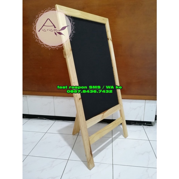 Jual Stand Chalkboard 100X50 Papan Tulis Kapur Papan Menu Untuk Kafe ...