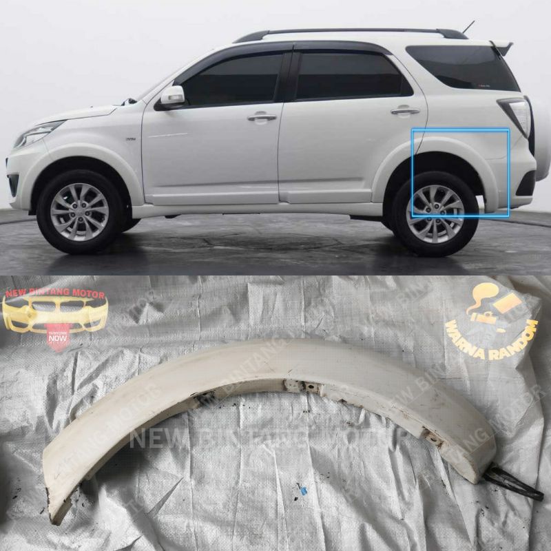 Jual Over fender toyota rush daihatsu terios belakang kiri 2010 2017 ...