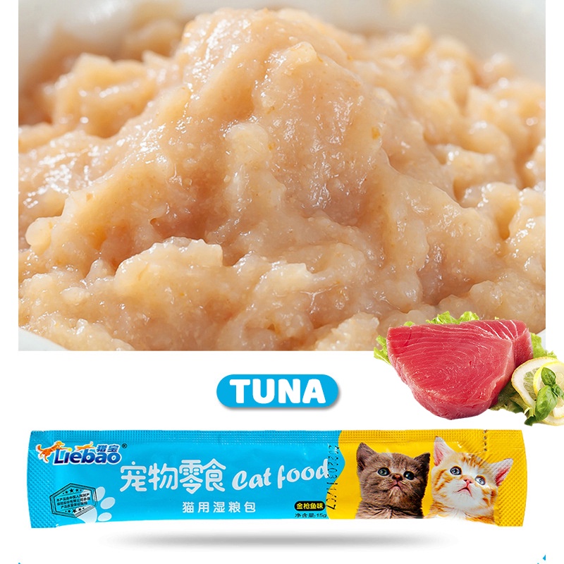 Jual 【Liebao】 Cemilan Kucing Snack Kucing 15g penggemuk bergizi Cat ...