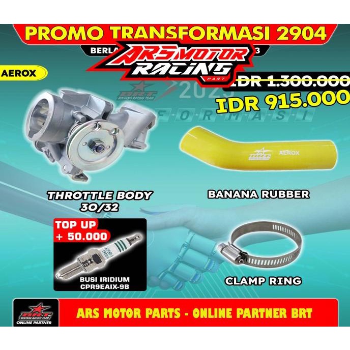 Jual THROTTLE BODY TB BRT AEROX OLD & VELO VELOCITY BRT AEROX 30 32 34 ...
