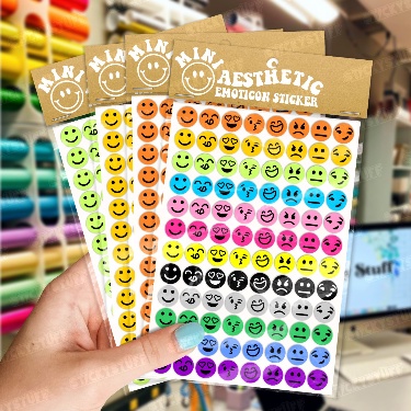 Jual Emoji Sticker Pack - Mini Smiley Face Deco Stiker Planner Buku ...