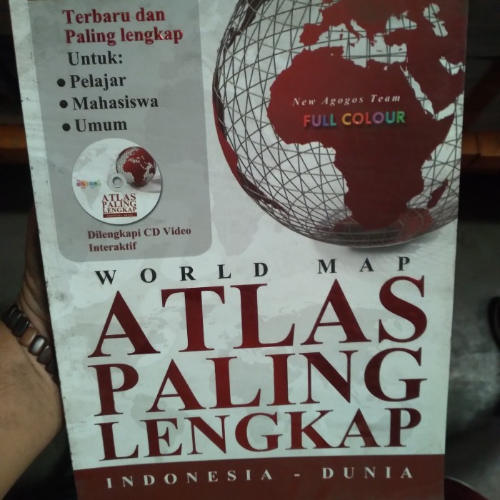 Jual Promo Buku Atlas World Maps Paling Lengkap Indonesia-Dunia +Cd ...