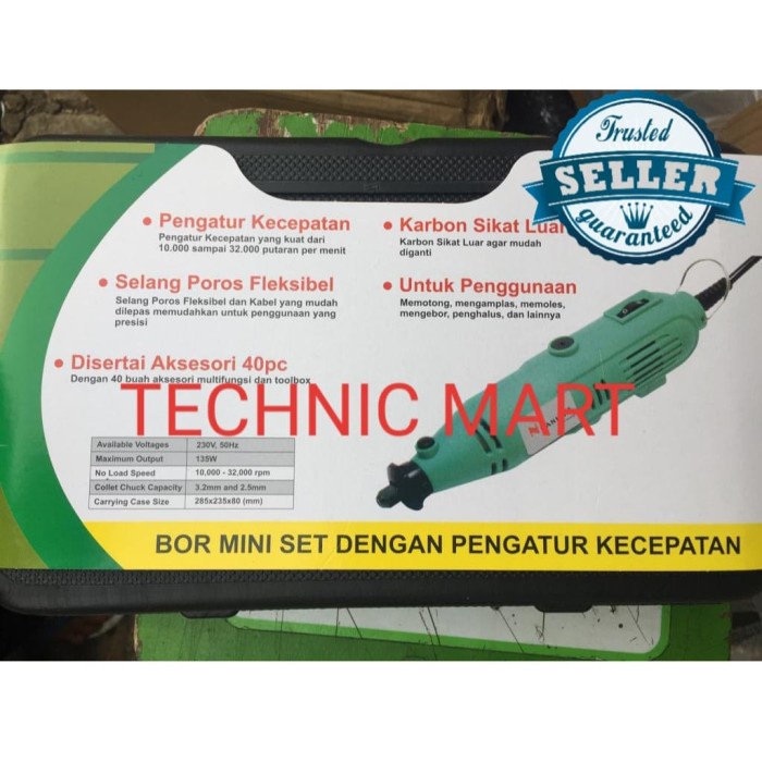 Jual MM- Mini Die Grinder Set 40 pcs Tuner (Bosch,Bitec) | Shopee Indonesia