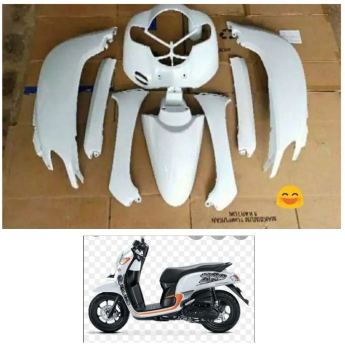 Jual Termurah Full Cover Body Bagian Halus Honda Scoopy Fi Donat 2017 ...