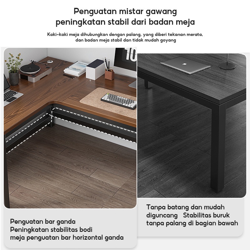 Jual [EXCLUSIVE] BEST QUALITY CH Meja L Meja Kantor Serbaguna Meja ...