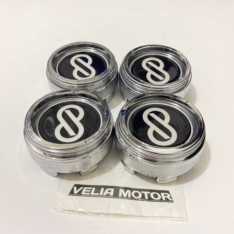 Jual dop roda tutup velg racing 6 cm Enkei silinder chrome | Shopee ...