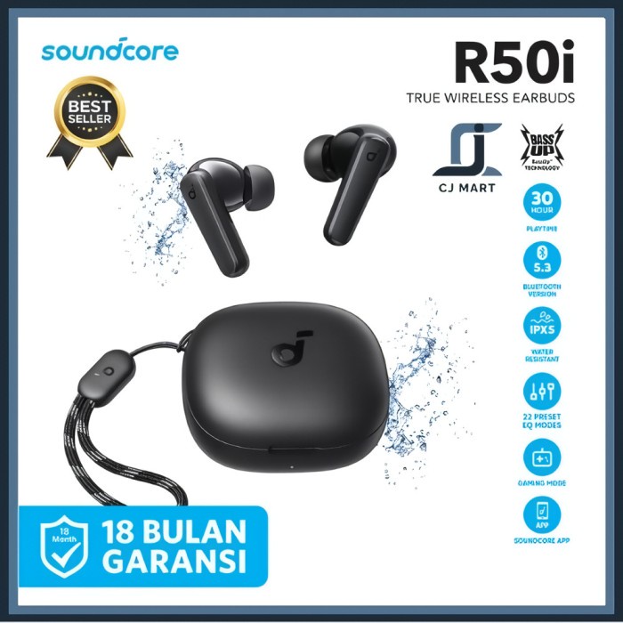 Jual ANKER Soundcore R50i Stick TWS Earphone Wireless Bluetooth 5.3 ...