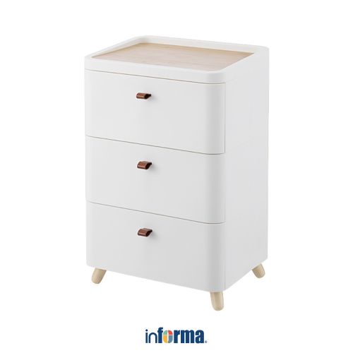 Jual Informa Mizuki Laci Penyimpanan 3 Tingkat - Putih Laci Kabinet ...