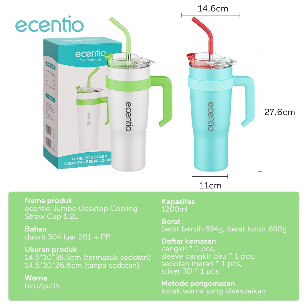 Jual Ecentio Termos Tumbler Num Lotso 1200Ml Termos Aesthetic Tumblr ...