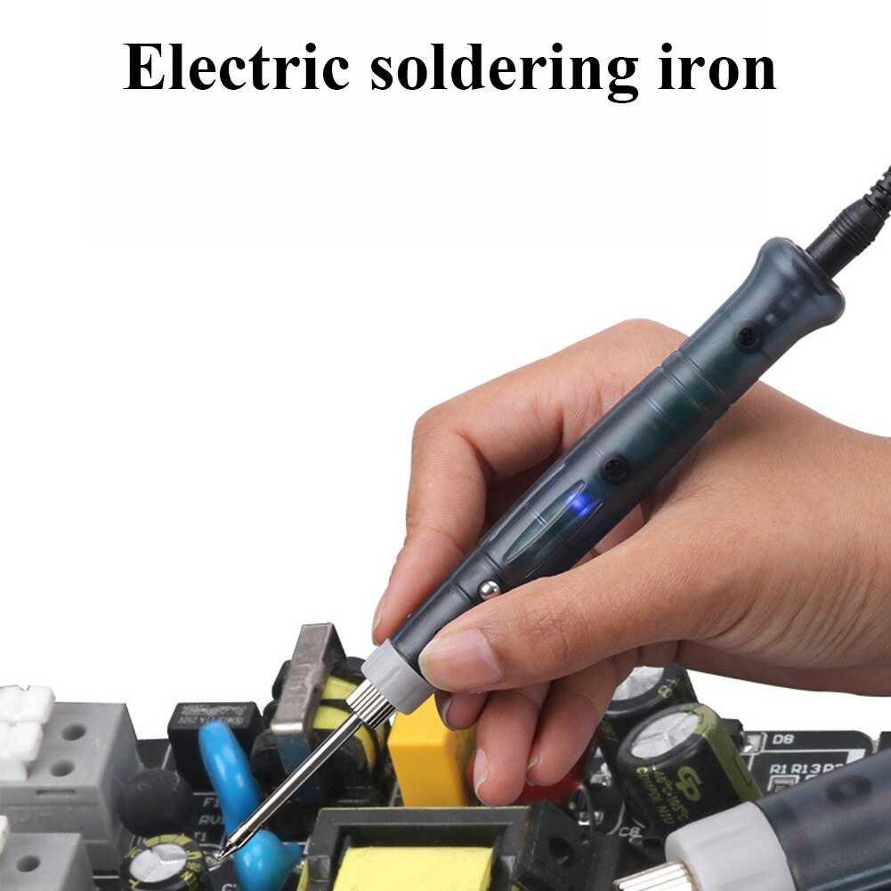 Jual Solder Listrik USB Plug Portable with LED Light Indicator 5V 8W ...