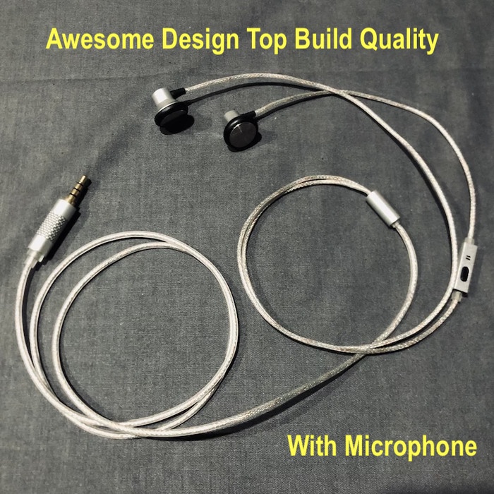 Jual mit Premium Custom Earbud With Mic Earphone HiFi Headset Top Build ...