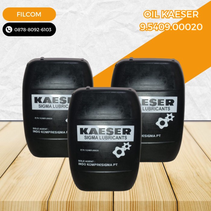Jual OLI SCREW COMPRESSOR KAESER SIGMA LUBRICANT PN 9.5409.00020 ...