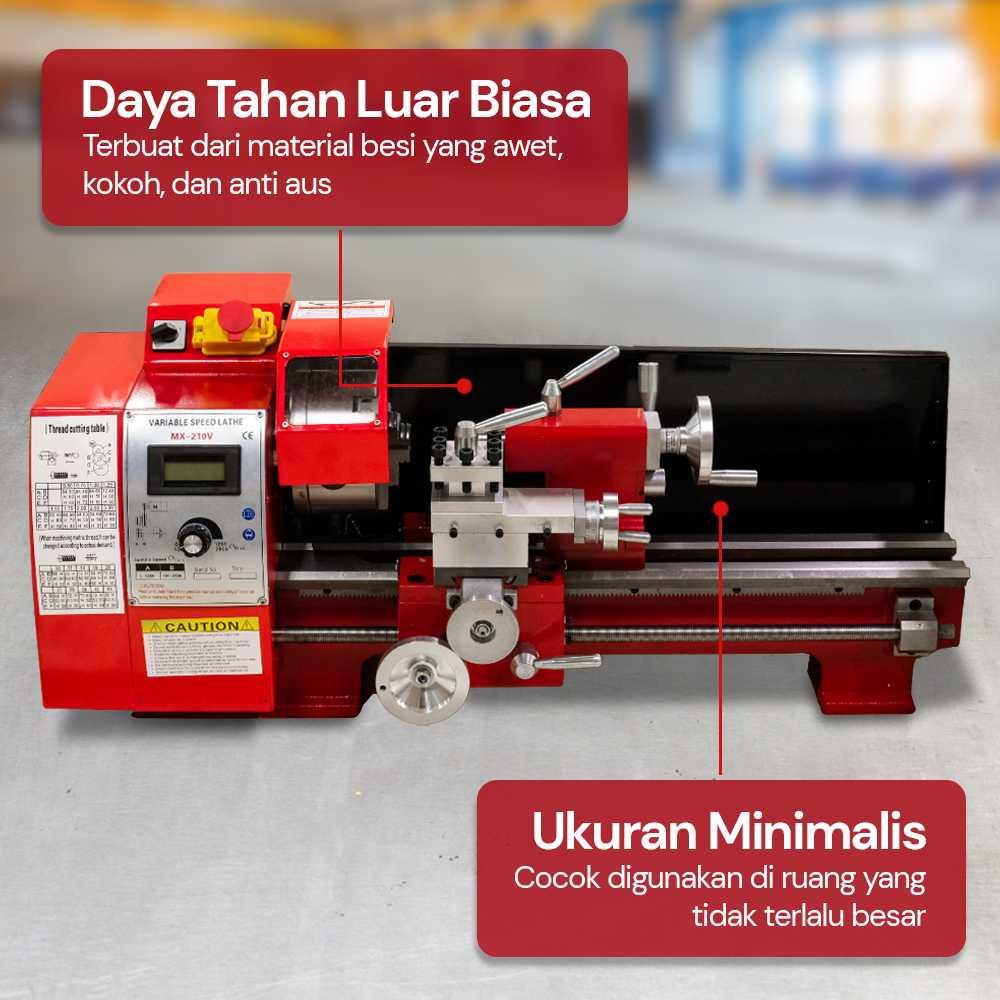 Jual Mesin Bubut Mini Lathe Bench High-Power Brushless 1100W 400mm - MX ...
