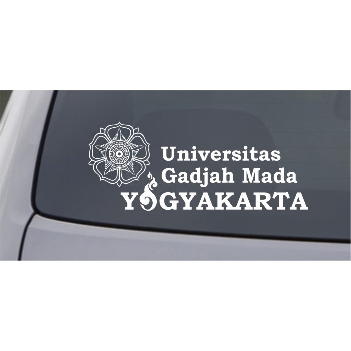 Jual Stiker Cutting Sticker Kaca Mobil - Universitas Gajah Mada UGM ...